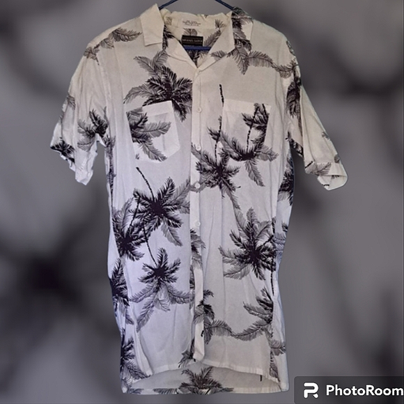 Shirts | Vintage Michael Lloyd Palm Tree Shirt | Poshmark